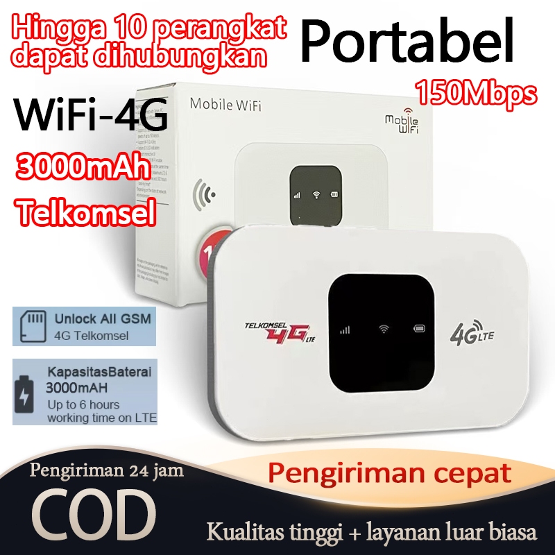 Jual Modem WIFI Mifi All Operator 4g Mudah Dibawa USB 500Mbps 4g Portable Mobile WiFi Portable ...