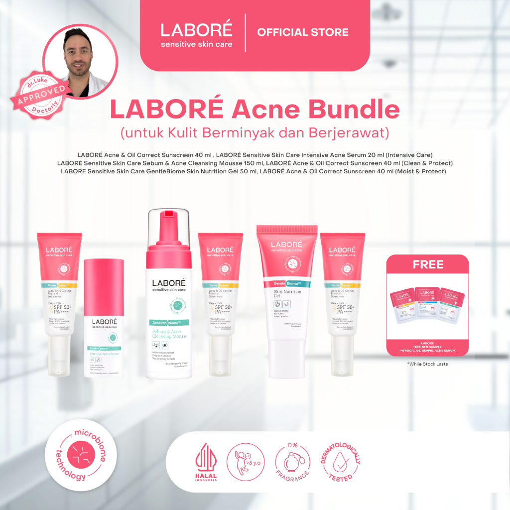 Jual LABORÉ Acne Bundle untuk Kulit Berminyak dan Berjerawat | Shopee ...