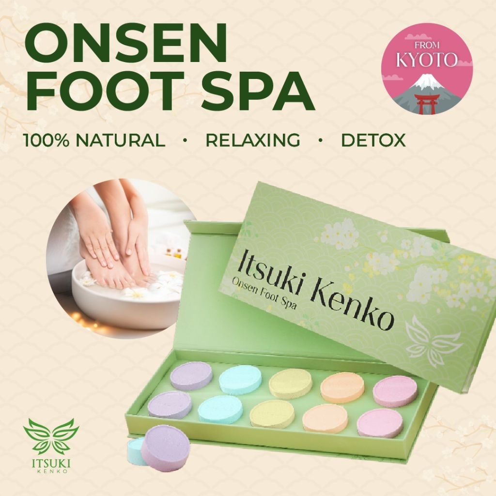 Jual Itsuki Kenko Detox Foot Spa Onsen Tablet Rendam Kaki Essentials ...