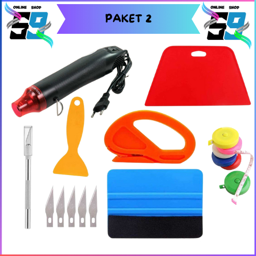 Jual PAKET LENGKAP Alat Bantu Pasang Sticker Kaca Film Skotlet Motor ...