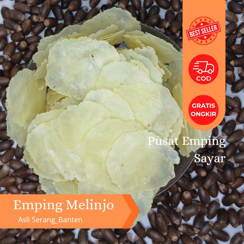 Jual Emping Melinjo Mentah Super Tipis Asli Khas Sayar 1kg | Emping ...