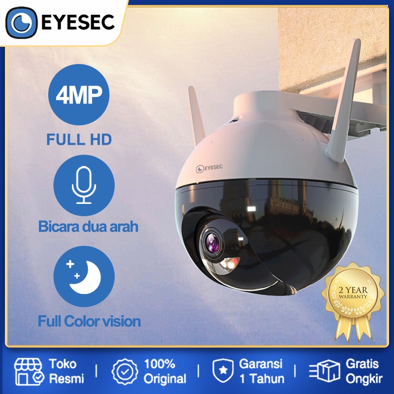 Jual EYESEC CCTV WIFI 4MP FHD Oudoor IP Camera CCTV WIFI Waterproof Kamera CCTV 360 Derajat ...
