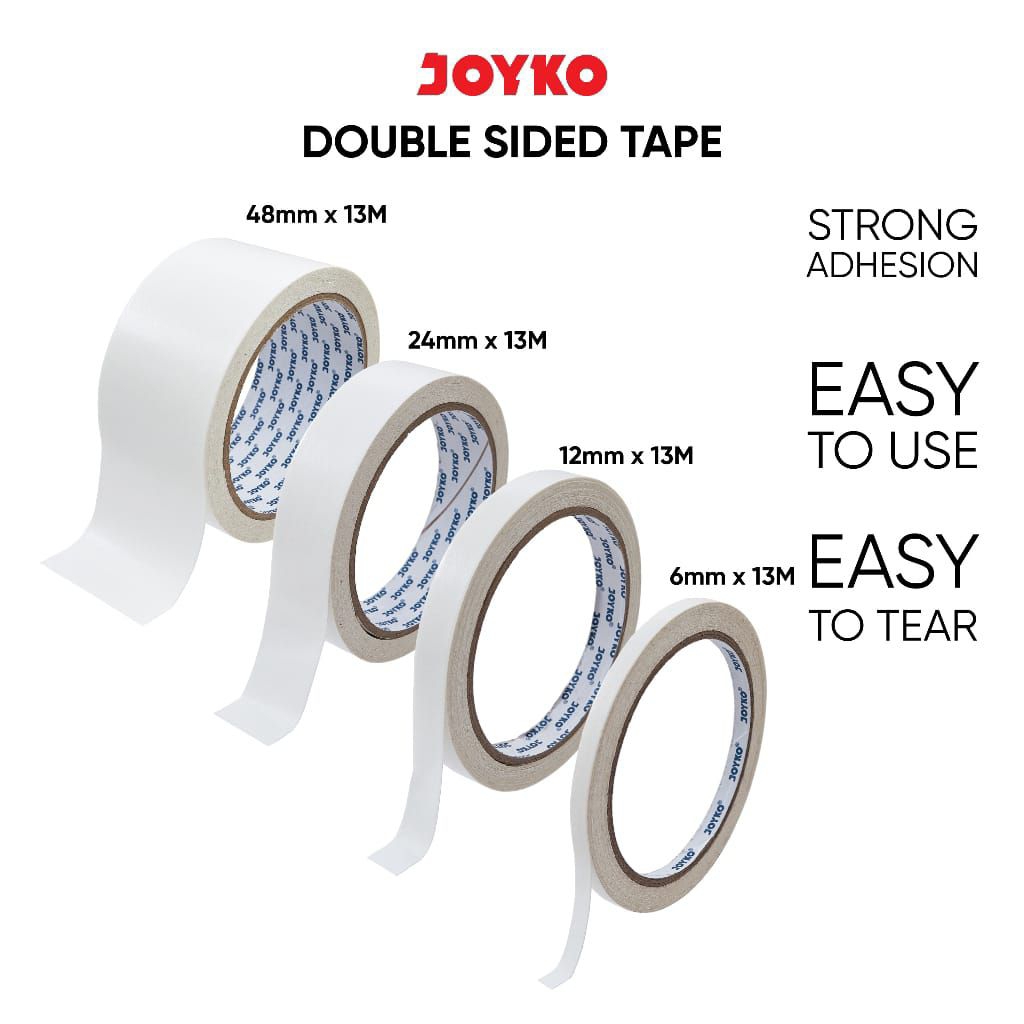 Jual Double Tape / Isolasi bolak-balik 12 / 24 / 48 mm | Shopee Indonesia
