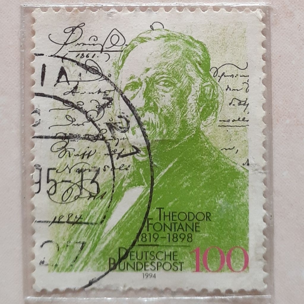 Jual Perangko Jerman 175th Birth Anniversary of Theodore Fontane (1819 ...