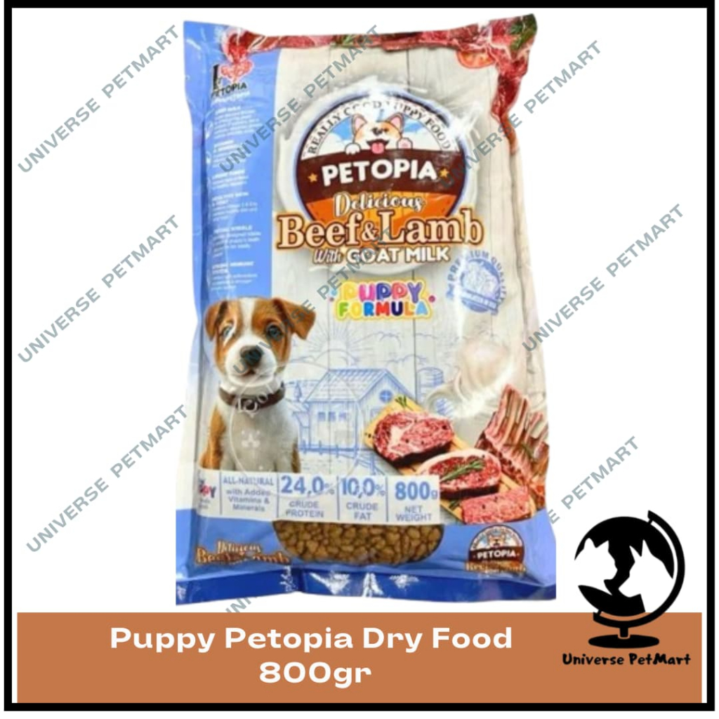 Jual Puppy Petopia Dry 800gr Dog Food With Goat Milk - Makanan Kering ...