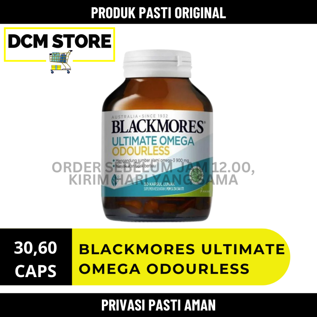 Jual Blackmores Ultimate Omega Odourless Isi 30& 60 Kapsul Suplemen ...