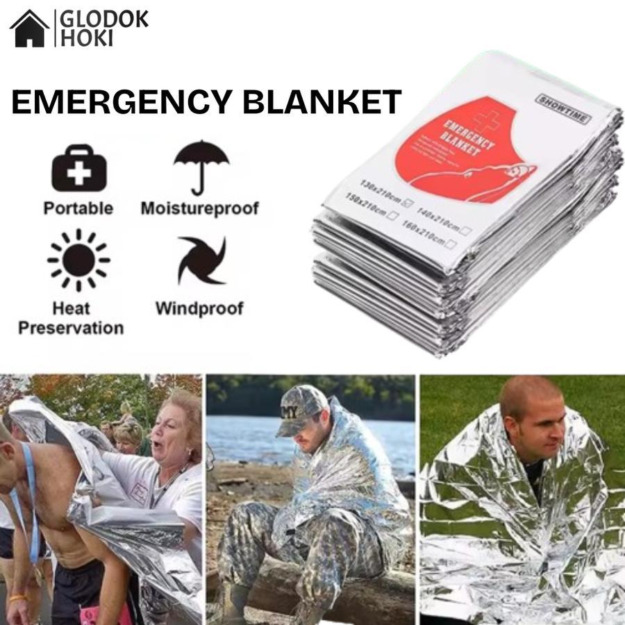 Jual GH Emergency Blanket Thermal Aluminium Foil 130x210cm Selimut ...