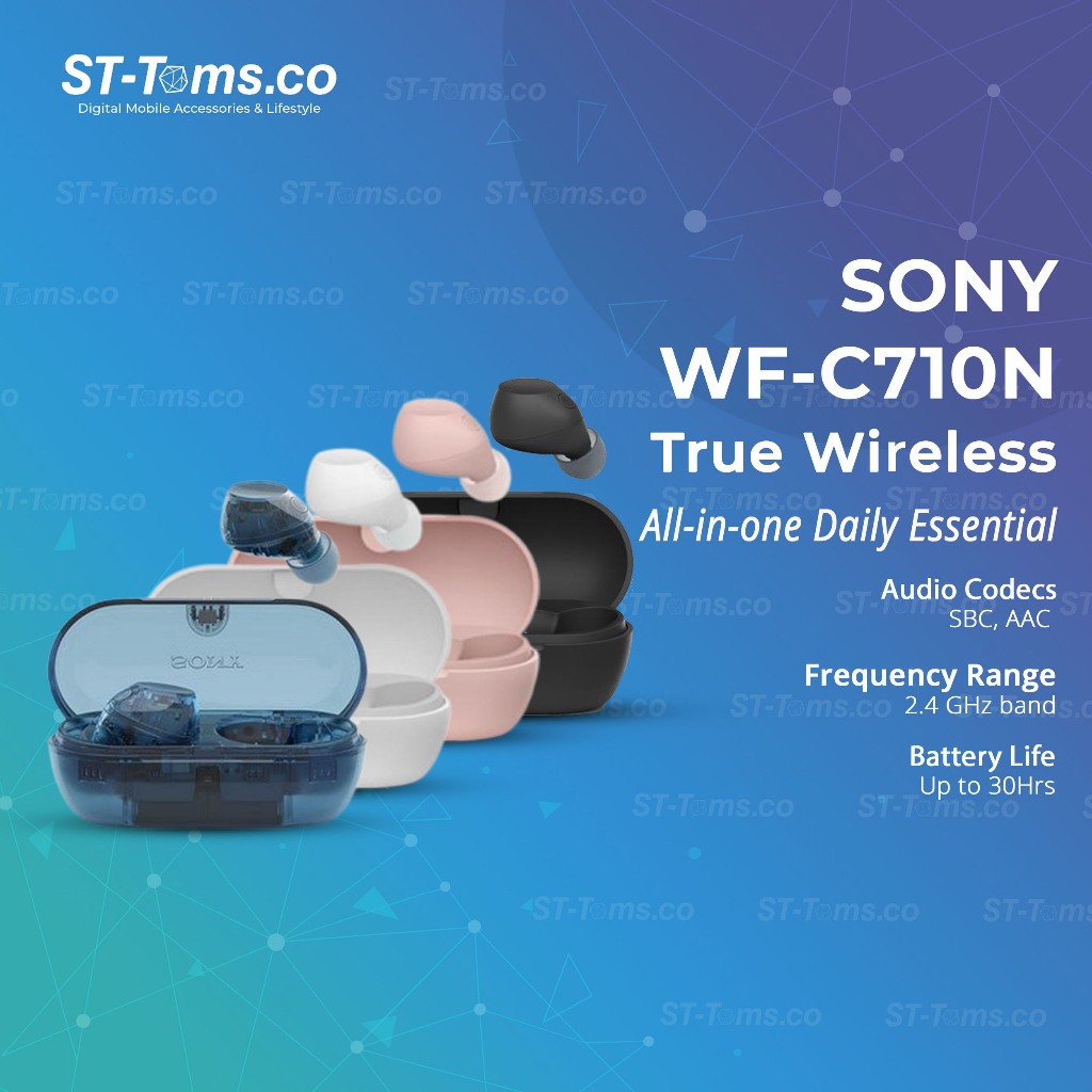 Jual Sony WF-C710N / WF-C710 N / WFC710N Truly Wireless Noise-Canceling ...