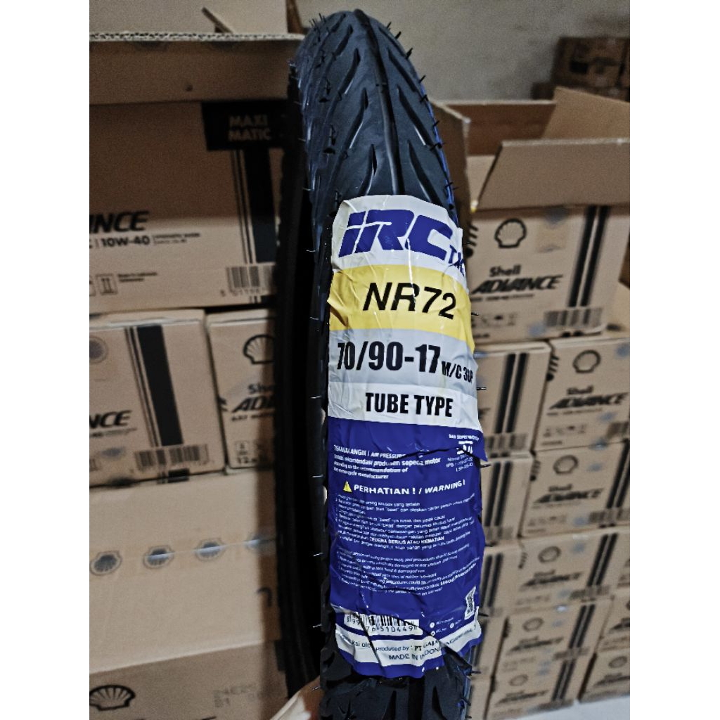 Jual Ban Luar IRC NR-72 70/90-17 Tubetype / Ban Depan Sepeda Motor ...