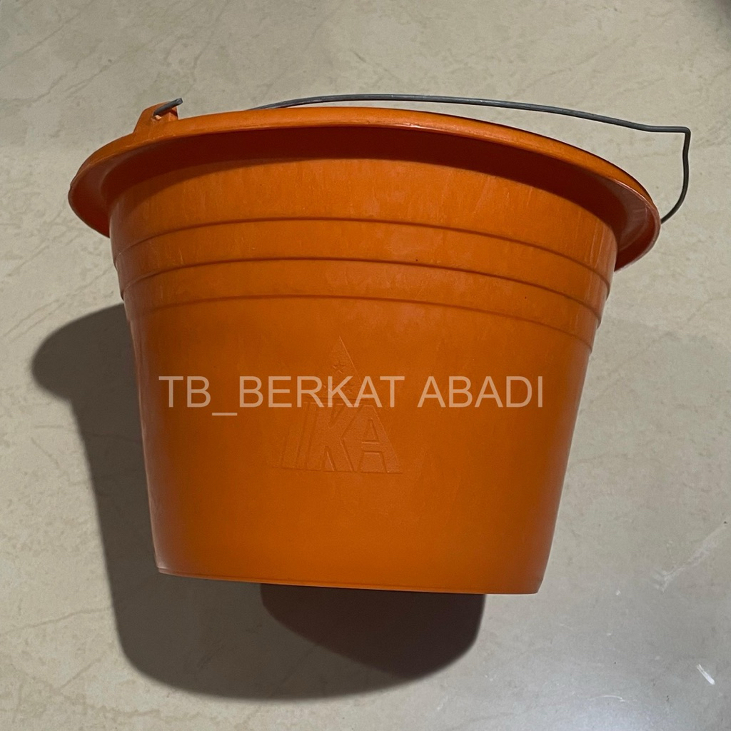 Jual Ember Cor Orange ANTI PECAH 26 cm / Ember Semen Pasir Tebal ...