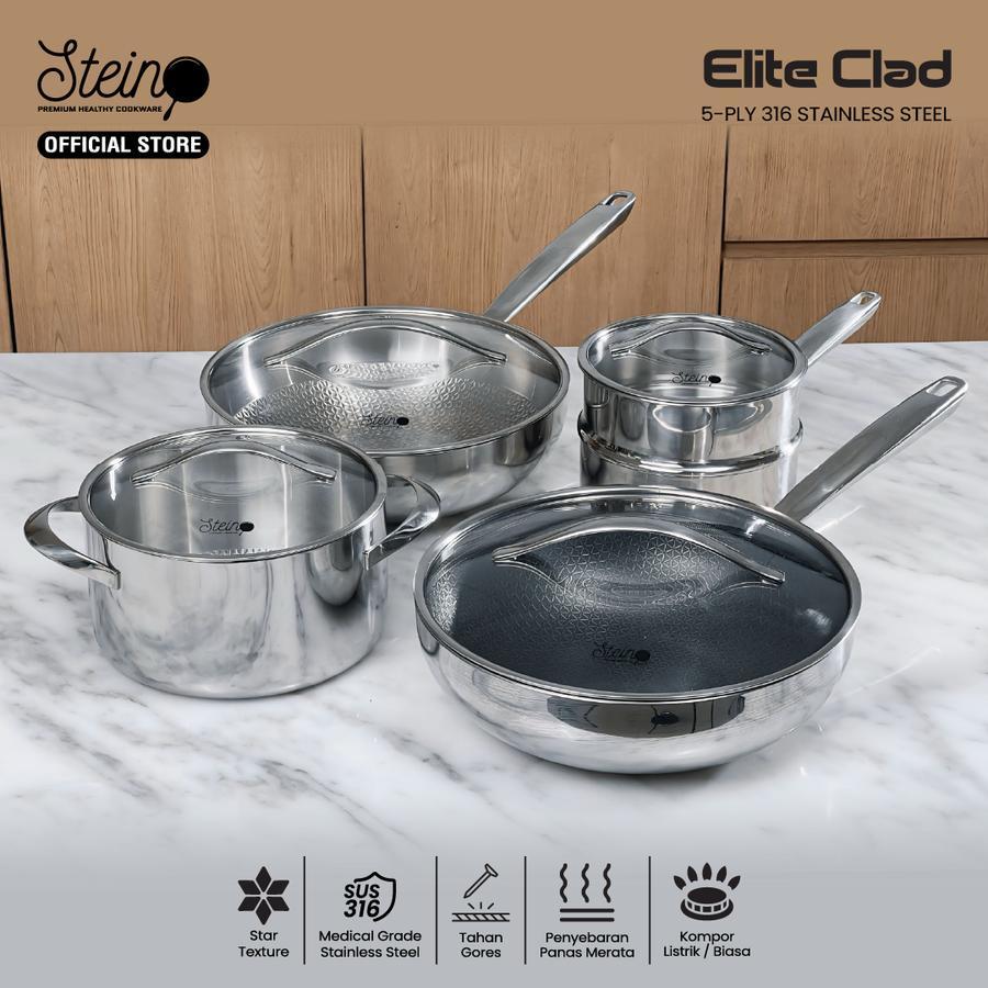 Jual STEIN Elite Clad Complete Set - Wajan Set Stainless Steel | Shopee ...