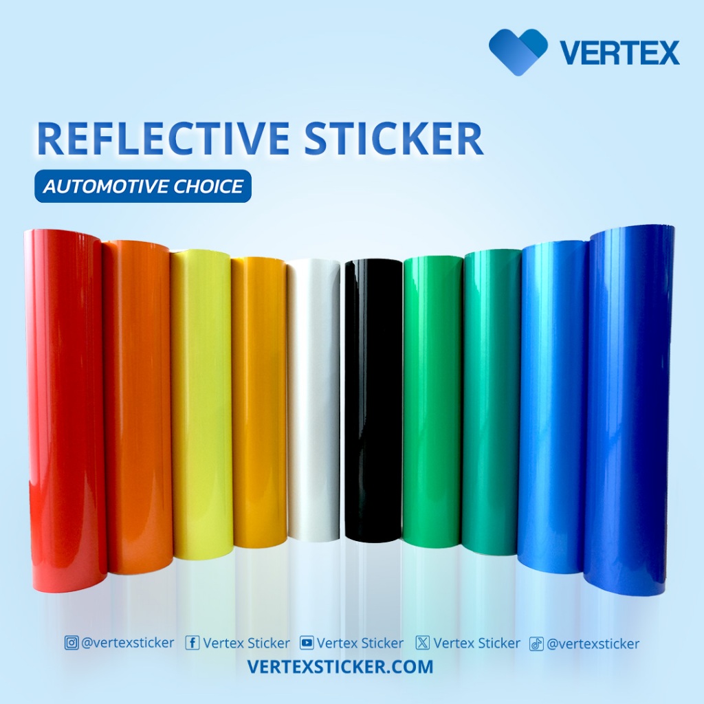 Jual Eceran Sticker Reflektif Murah VERTEX Lite Bidang 60 cm Scotchlite ...