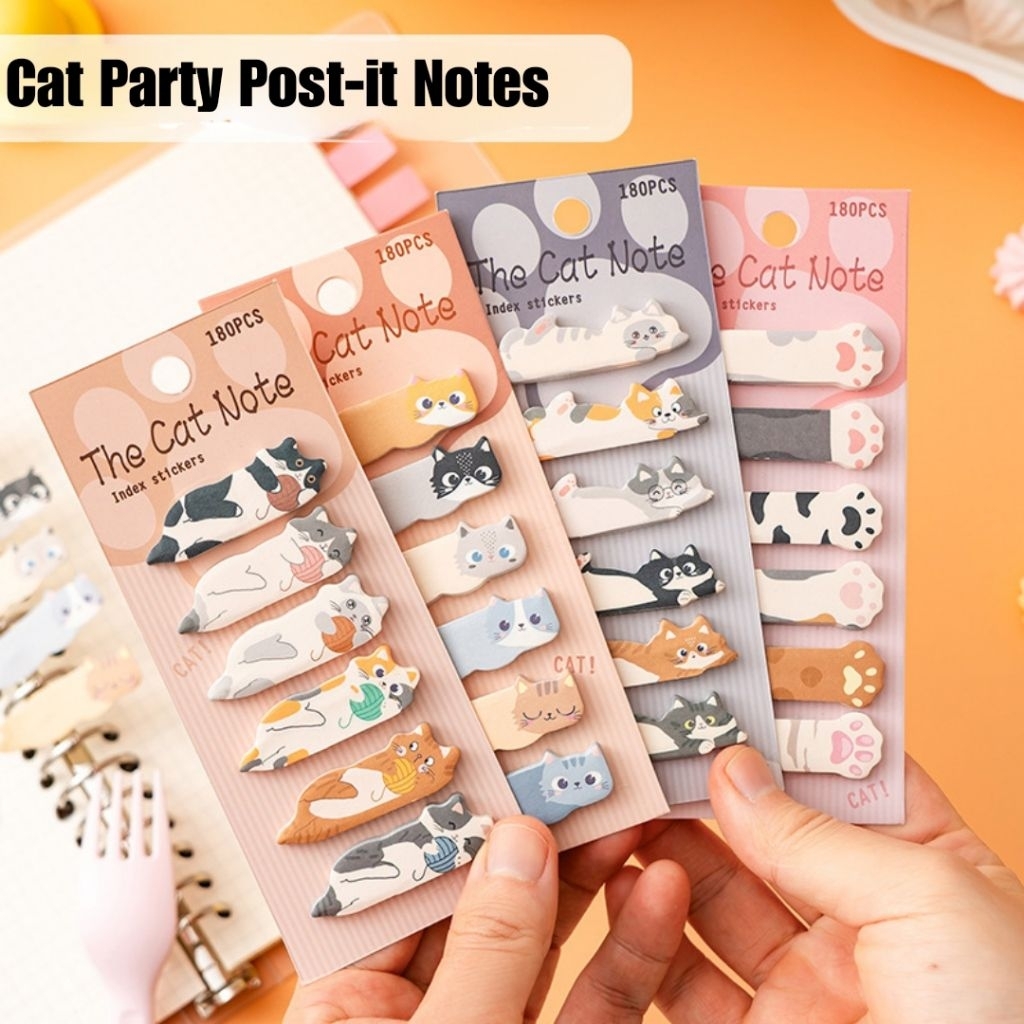 Jual NANA Catty Memo Pads: Adorable Cat-Themed Sticky Note Kucing ...
