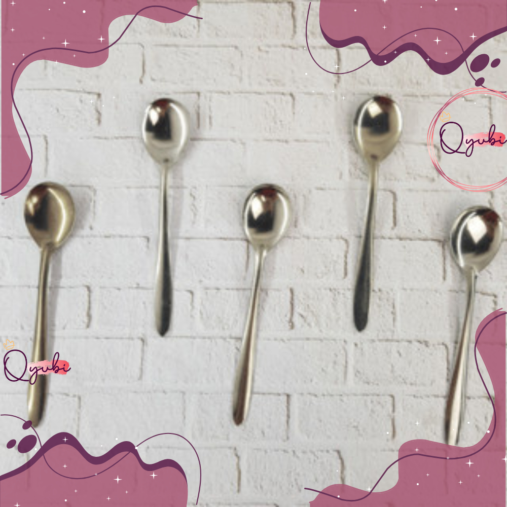 Jual QYUBI Sendok Teh Stainless Steel- Anti Karat & Tebal ORI 100% ...