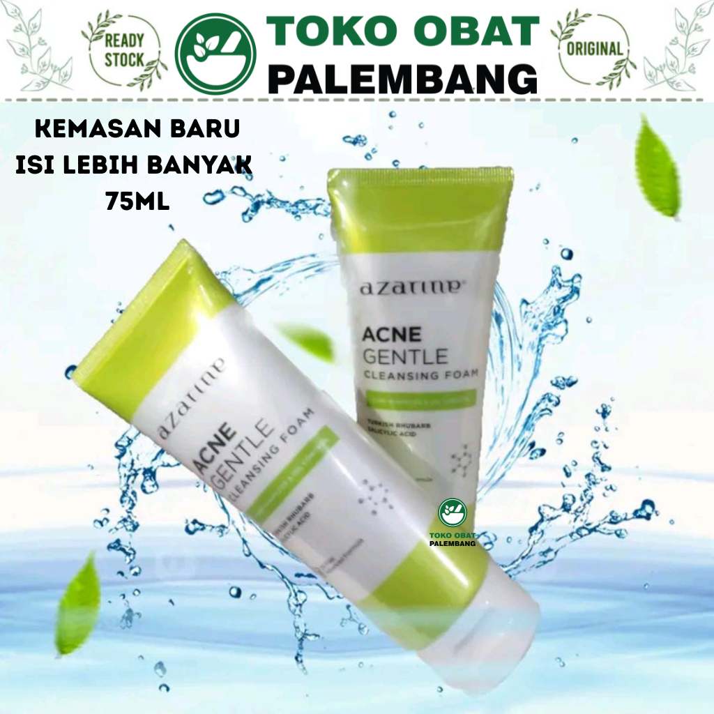 Jual AZARINE ACNE GENTLE CLEANSING FOAM 75ML PORE MINIMIZER OIL CONTROL ...