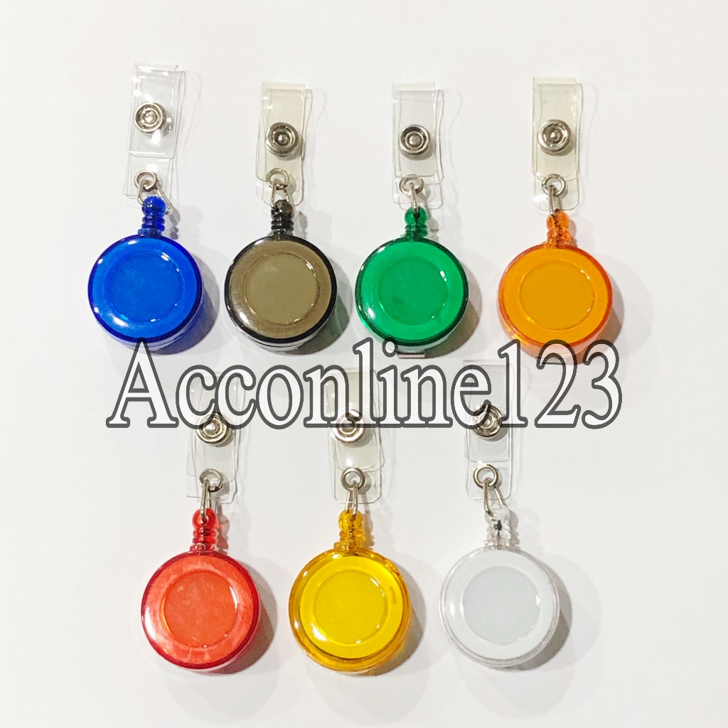 Jual Yoyo ID Card Name Tag Warna Transparant / Gantungan ID Card Yoyo ...