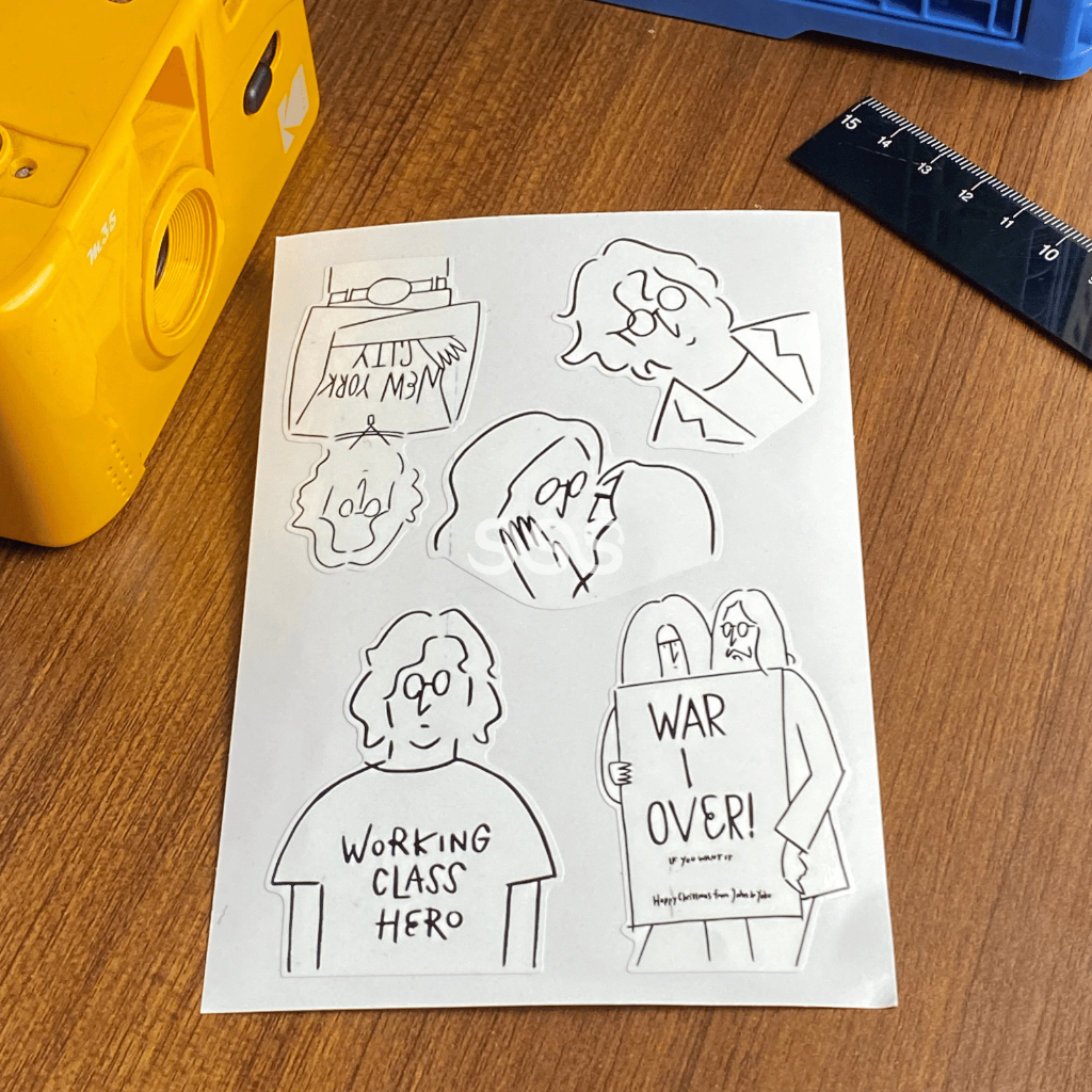 Jual STICKER JOHN LENNON / STICKER THE BEATLES / STICKER PACK | Shopee ...