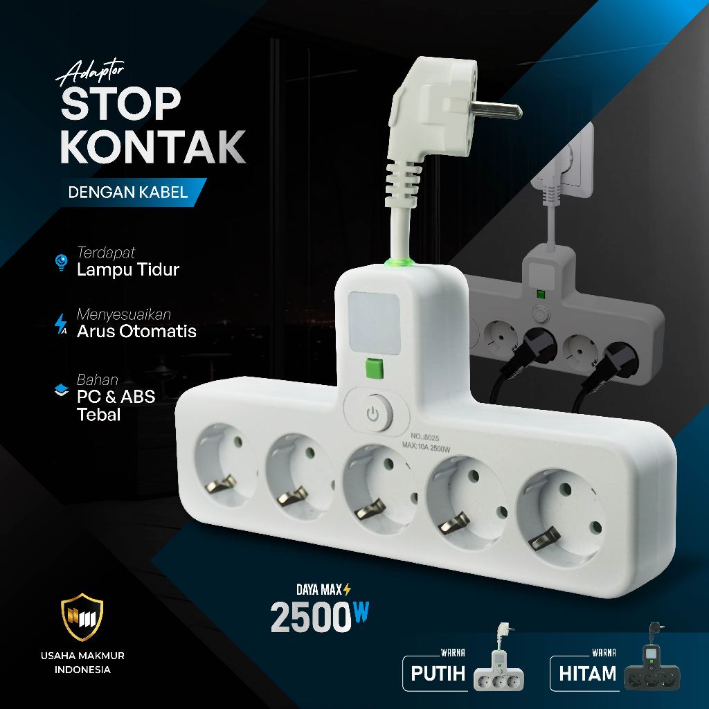 Jual Match Stop Kontak 3 4 5 Lubang Dengan Tombol Saklar Terminal ...