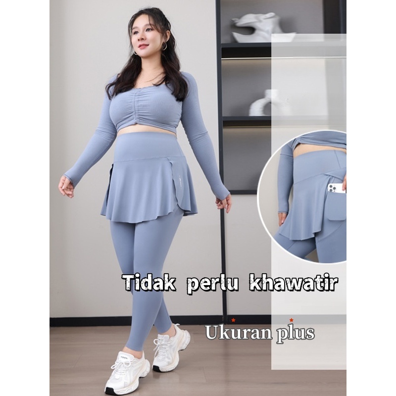 Jual Rok Legging Wanita Jumbo – Yoga Senam Zumba Aerobic Bawahan Sport ...