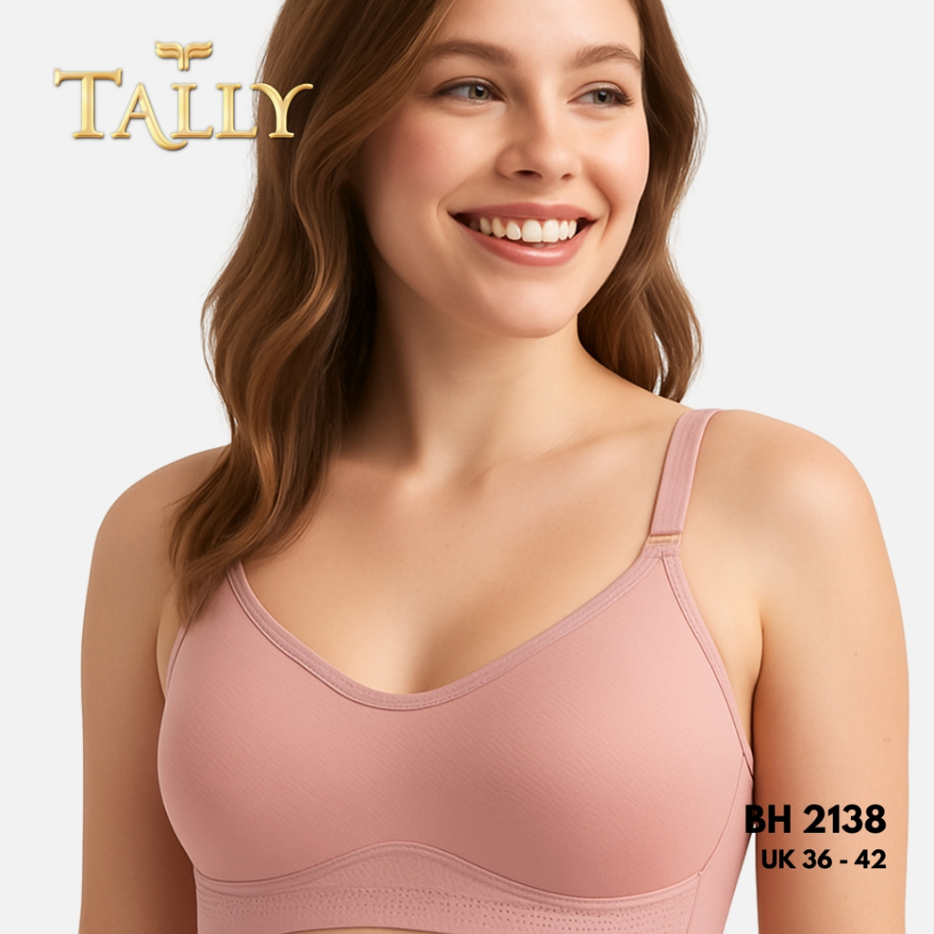 Jual TALLY Sarwendah BH 2138 Bra Wanta Tanpa Kawat Busa Tipis Bahan Katun CUP C - D Kait 3 Bra ...