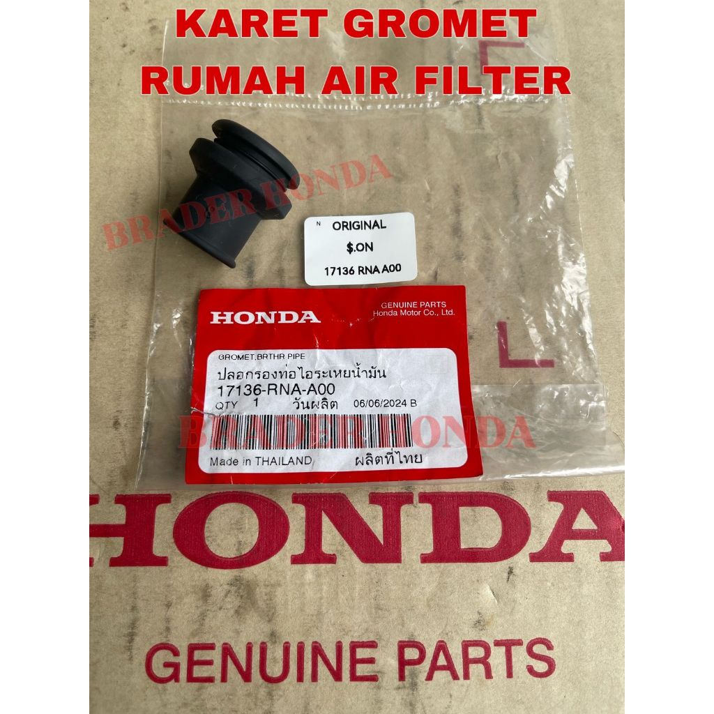Jual KARET GROMET PIPA BREATHER RUMAH FILTER UDARA CIVIC FD1 FD4 1800 ...