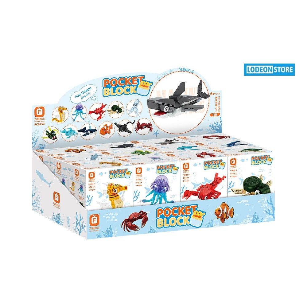 Jual Forange Block Binatang Laut FC8153 - Brick Pocket Block - Mainan ...