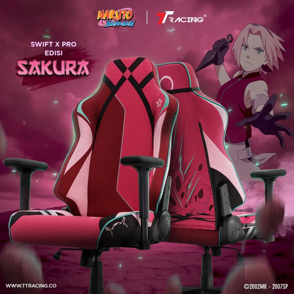 Jual TTRacing Kursi Gaming Swift X Pro Koleksi Naruto - Sakura | Swift ...