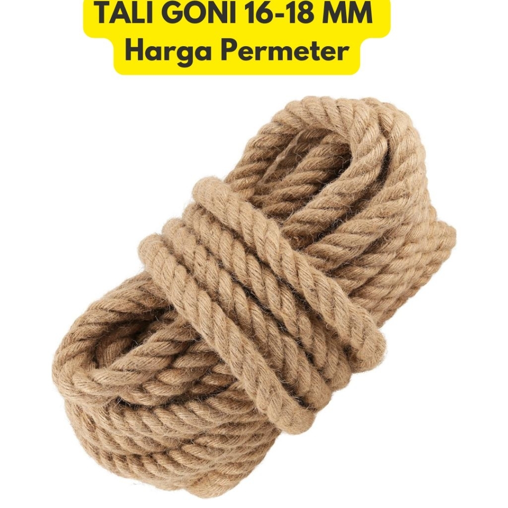 Jual Tali Rami Tambang goni 16 & 18 mm tali pengikat kuat dekorasi ...
