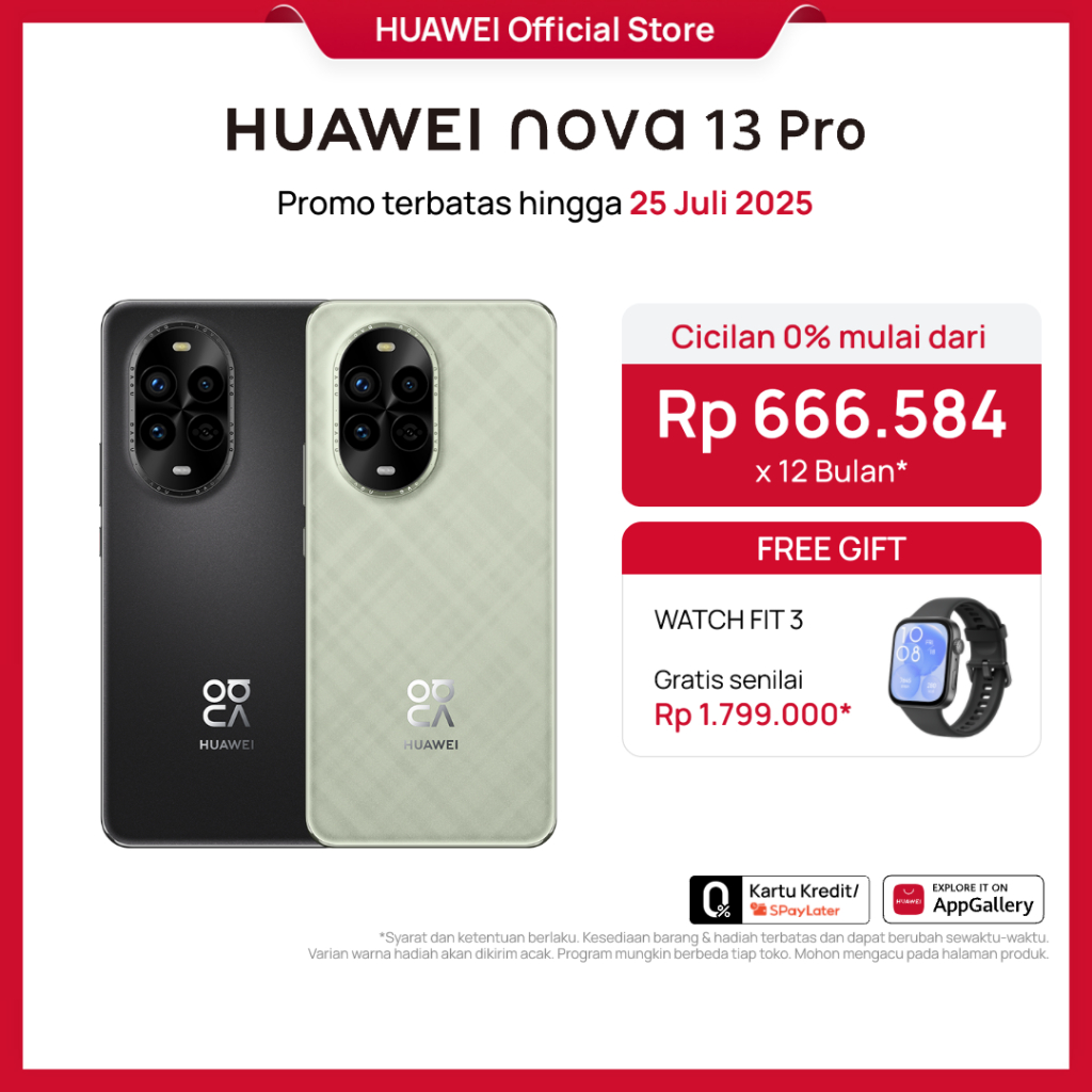 Jual HUAWEI nova 13 Pro | 12GB + 512GB | 60 MP Front Ultra Portrait Dual Camera | 100W HUAWEI ...
