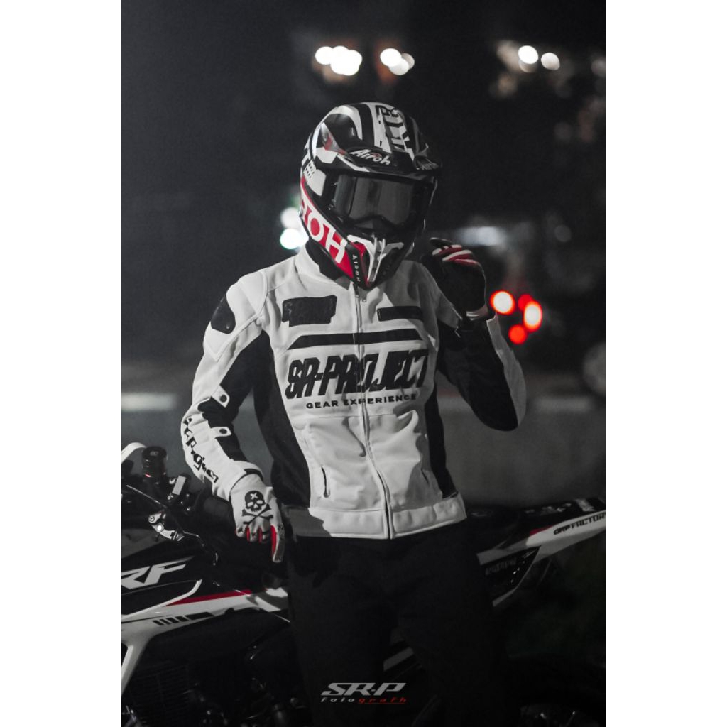 Jual JAKET MESH SR-PROJECT RIDERA Carbon Ivory White | Shopee Indonesia