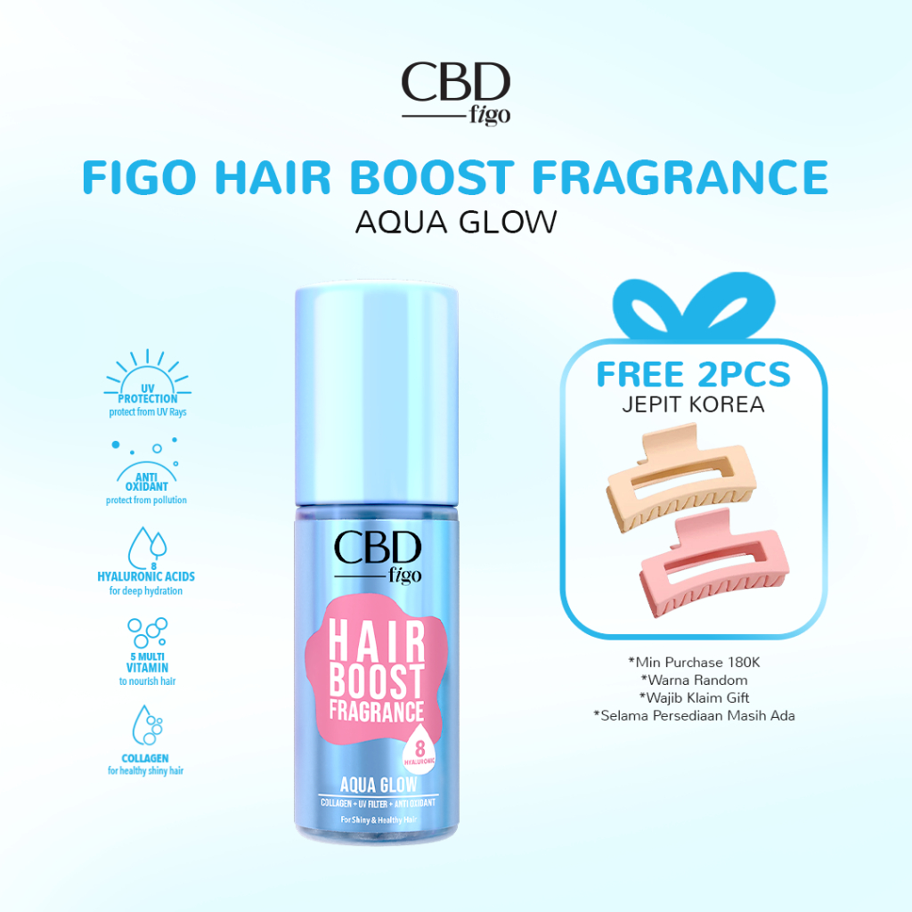 Jual CBD Figo Hair Boost Fragrance - Aqua Glow 100ml | Shopee Indonesia