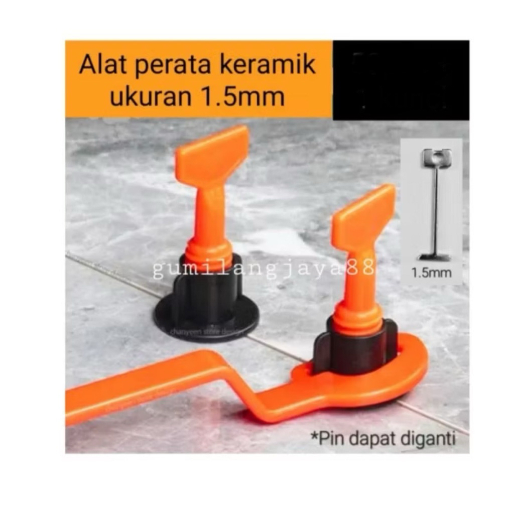 Jual Reuseable Tile Leveling model putar alat perata pasang keramik ...