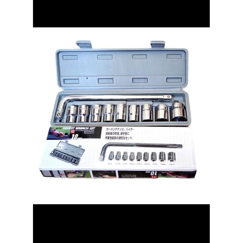 Jual kunci socket extention socket 10 pcs 1/2 inch mata sok panjang 8mm- 24mm | Shopee Indonesia