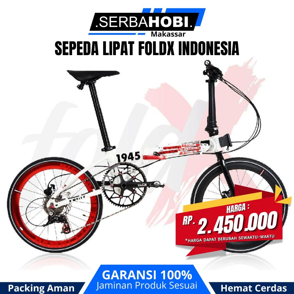 Jual Sepeda Lipat FoldX Indonesia20 inch | Shopee Indonesia