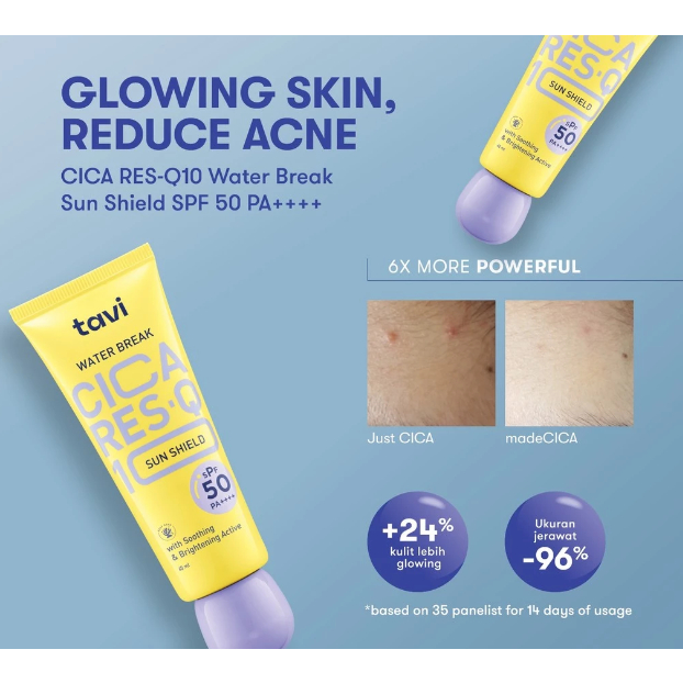 Jual TAVI CICA RES-Q10 SUN SHIELD SPF50 40ML | Shopee Indonesia