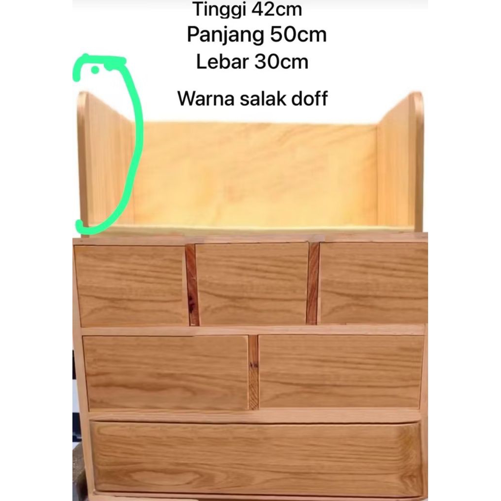 Jual rak laci full kayu, asli kayu mahoni P50 T42 L30 asli kayu keras ...