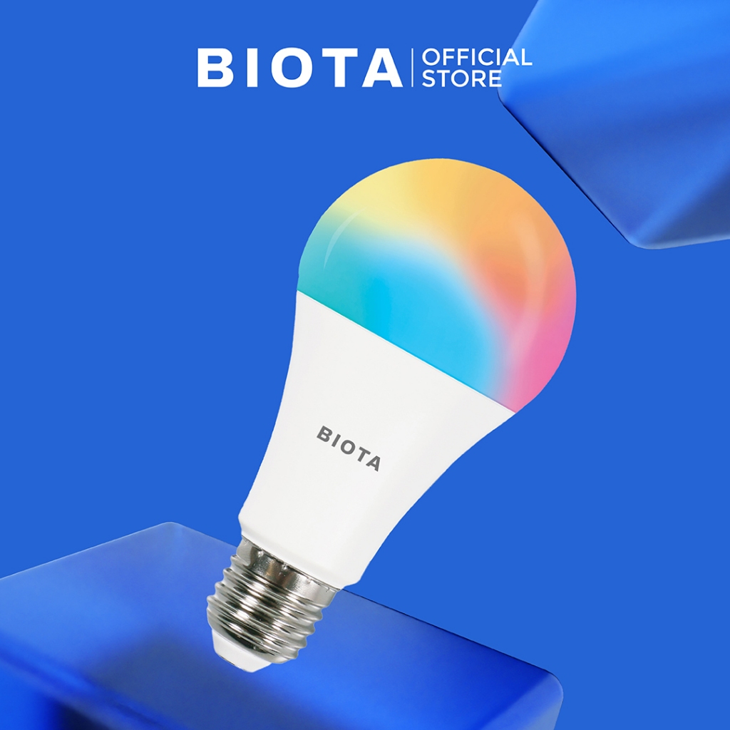 Jual BIOTA Smart Light Bulb 9W / 14W RGBWW Wi-Fi IoT Home Automation ...