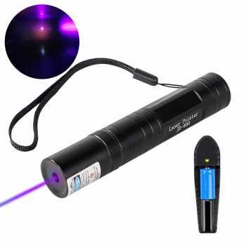 Jual UltraLaser Laser Pointer Purple Beam 5mW 405nm - JD-850 - Black ...