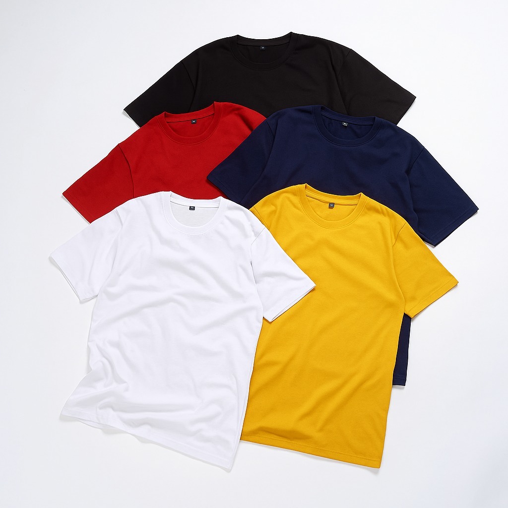 Jual KAOS POLOS ASLI POLY COOTTON 24S TEBAL ( bahan pe atau semi katun ...
