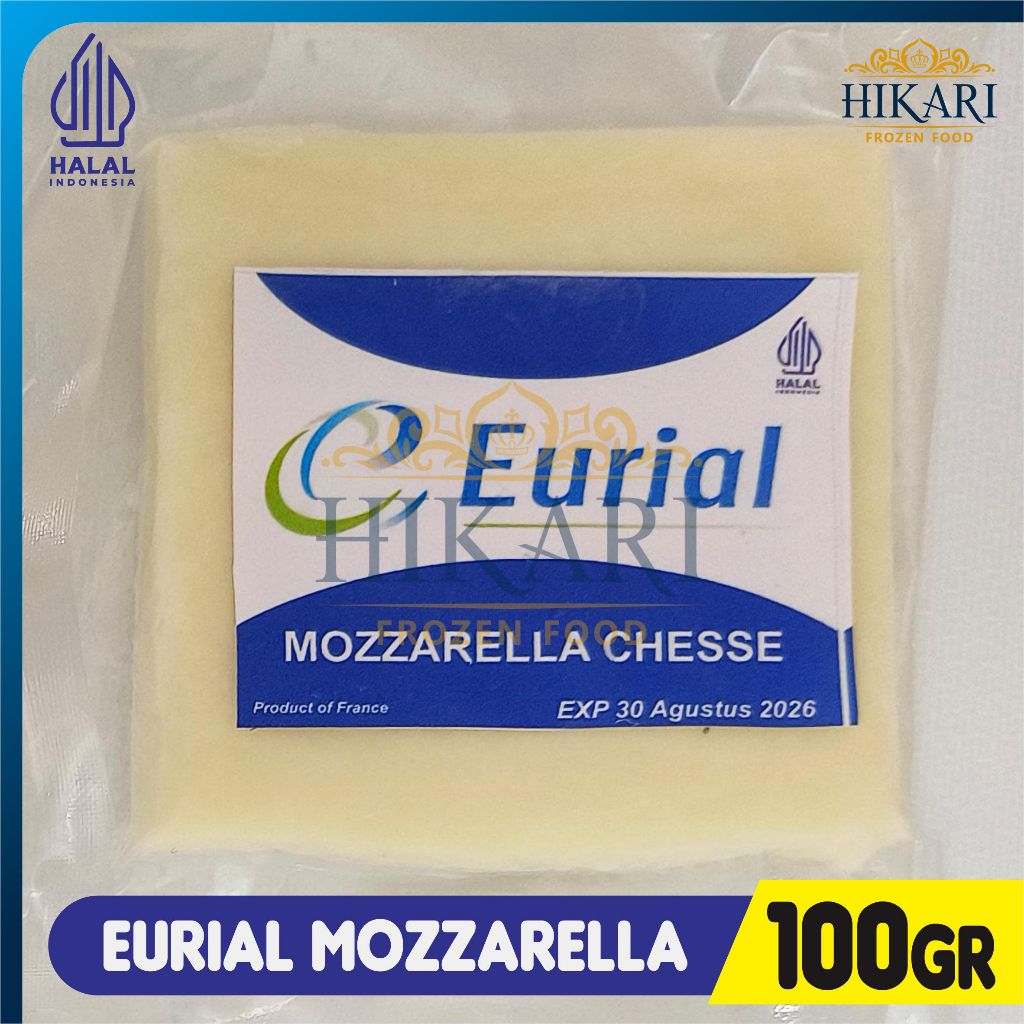 Jual Keju Mozzarella Eurial - Mozzarella Chesse Eurial 100gr | Shopee ...