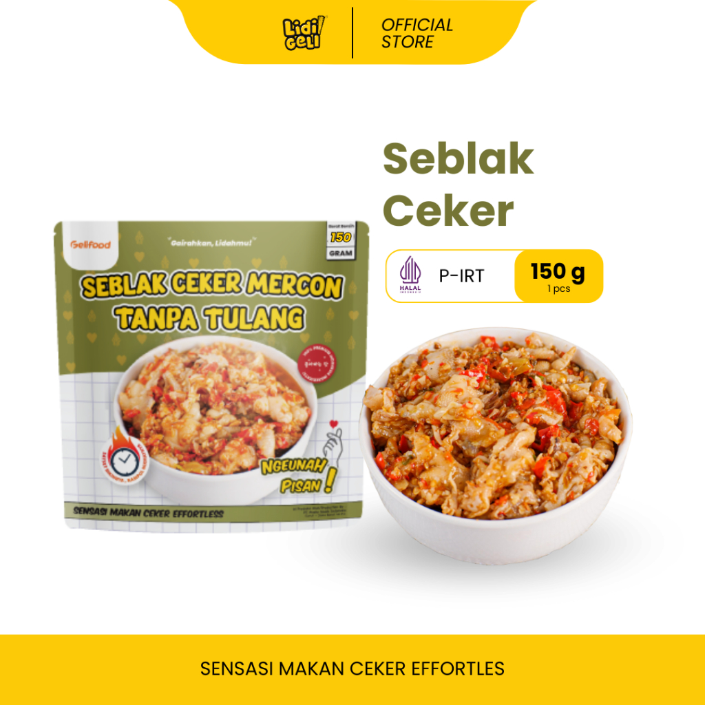 Jual Geli Food - Dakbal Ceker Seblak Merecon Ceker Tanpa Tulang ...