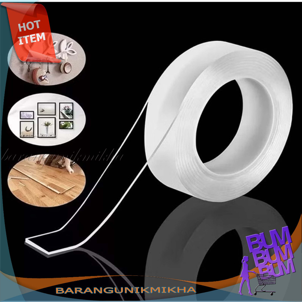 Jual N4n0 Tape Lakban Perekat Nano Ajaib Double Tape Bening Tahan Air ...