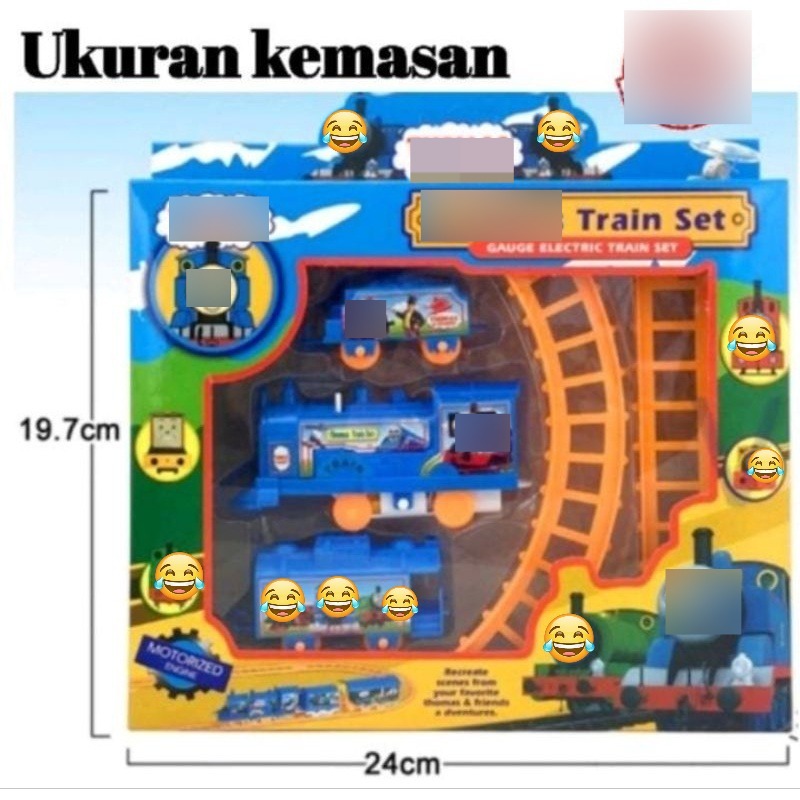 Jual 3 Gerbong Mainan Kereta Api Rel Panjang 877 41 Menggunakan Baterai Cocok Untuk Kado Ulang ...