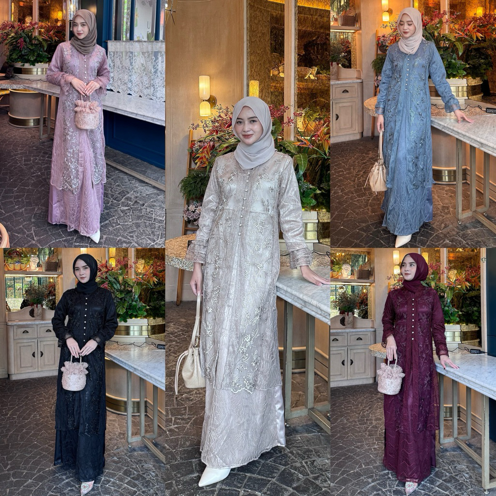 Jual BLASH | NEW MAUDY EXCLUSIVE SET INNER OUTER | baju kondangan ...