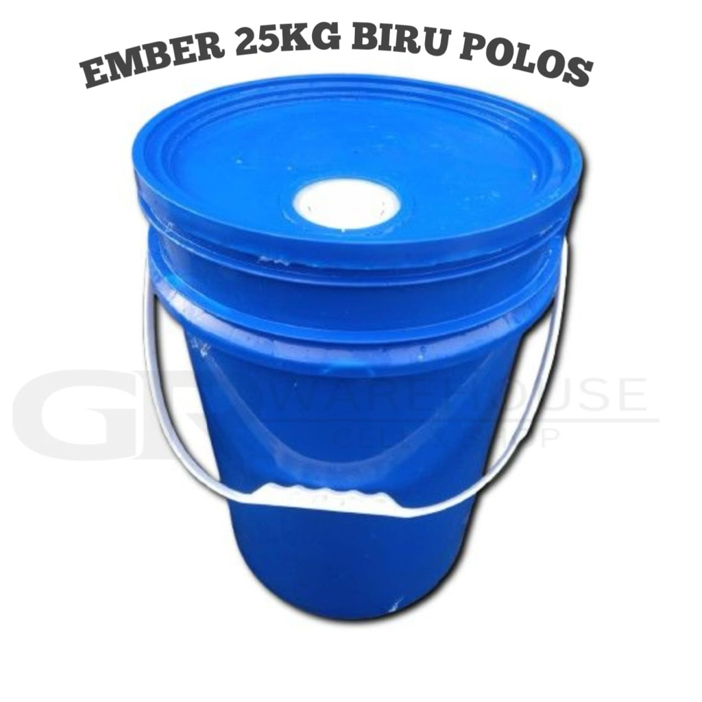 Jual Ember Pail 25kg 20Liter Biru Polos | Shopee Indonesia