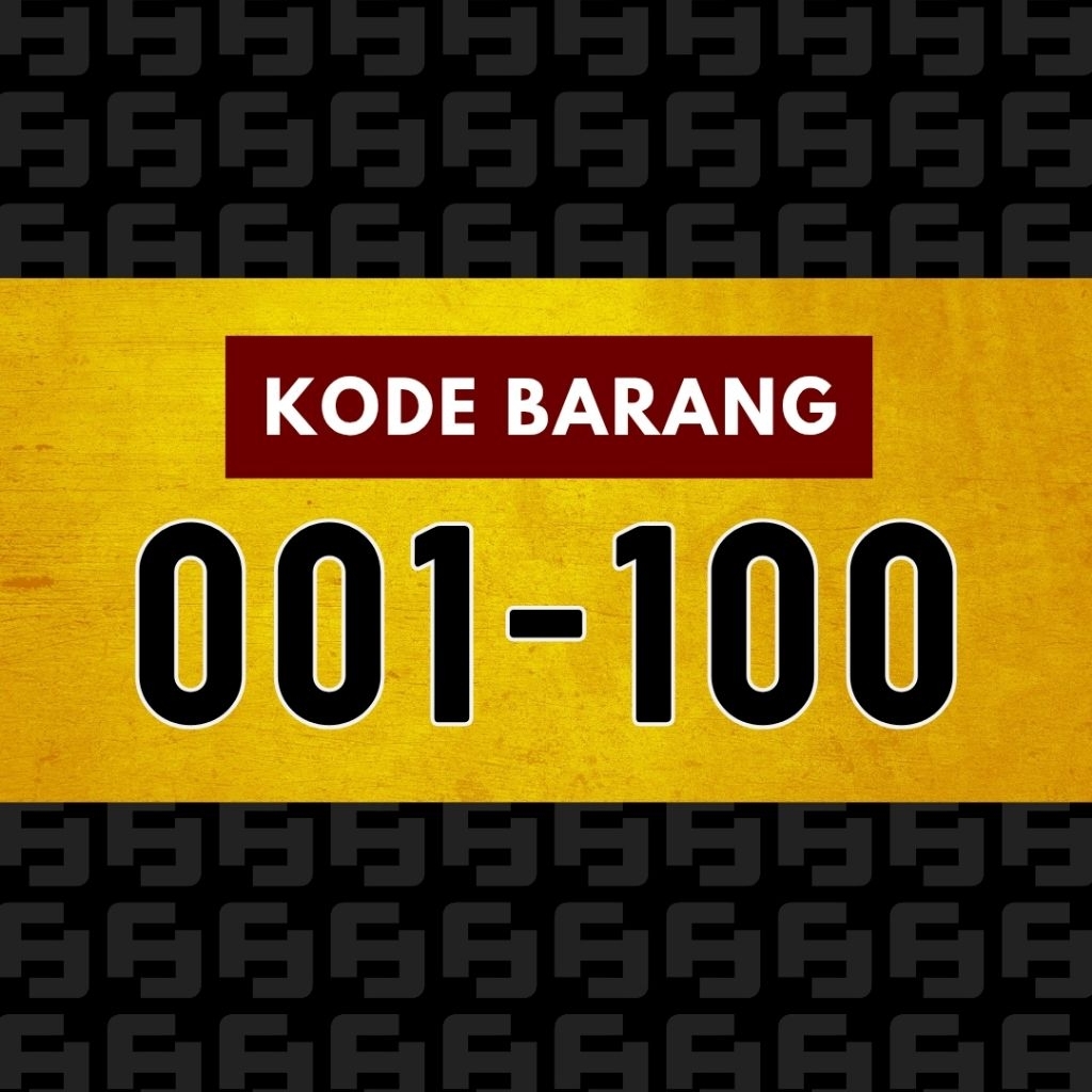 Jual KODE BARANG 001-100 | Shopee Indonesia
