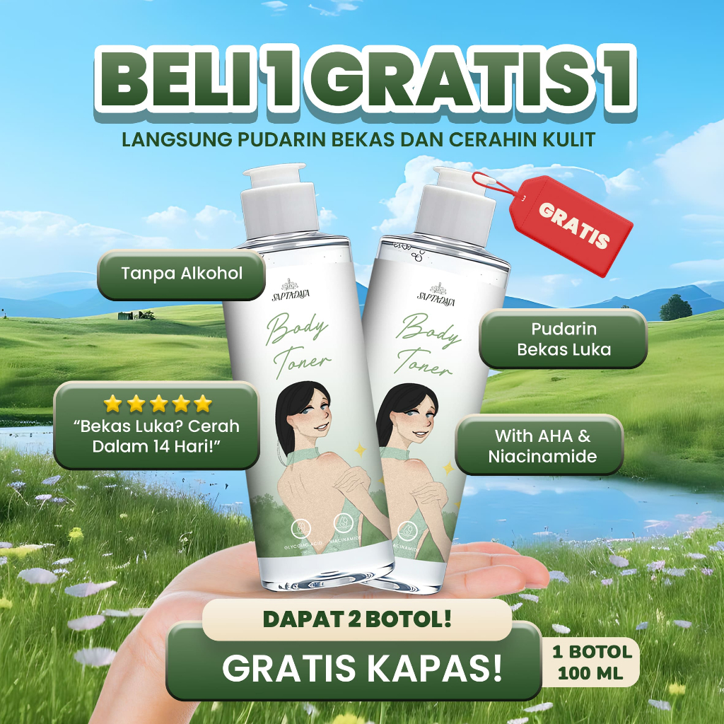 Jual TONER BADAN AHA [2 PCS] – Cerahkan Lipatan Gelap & Angkat Daki ...