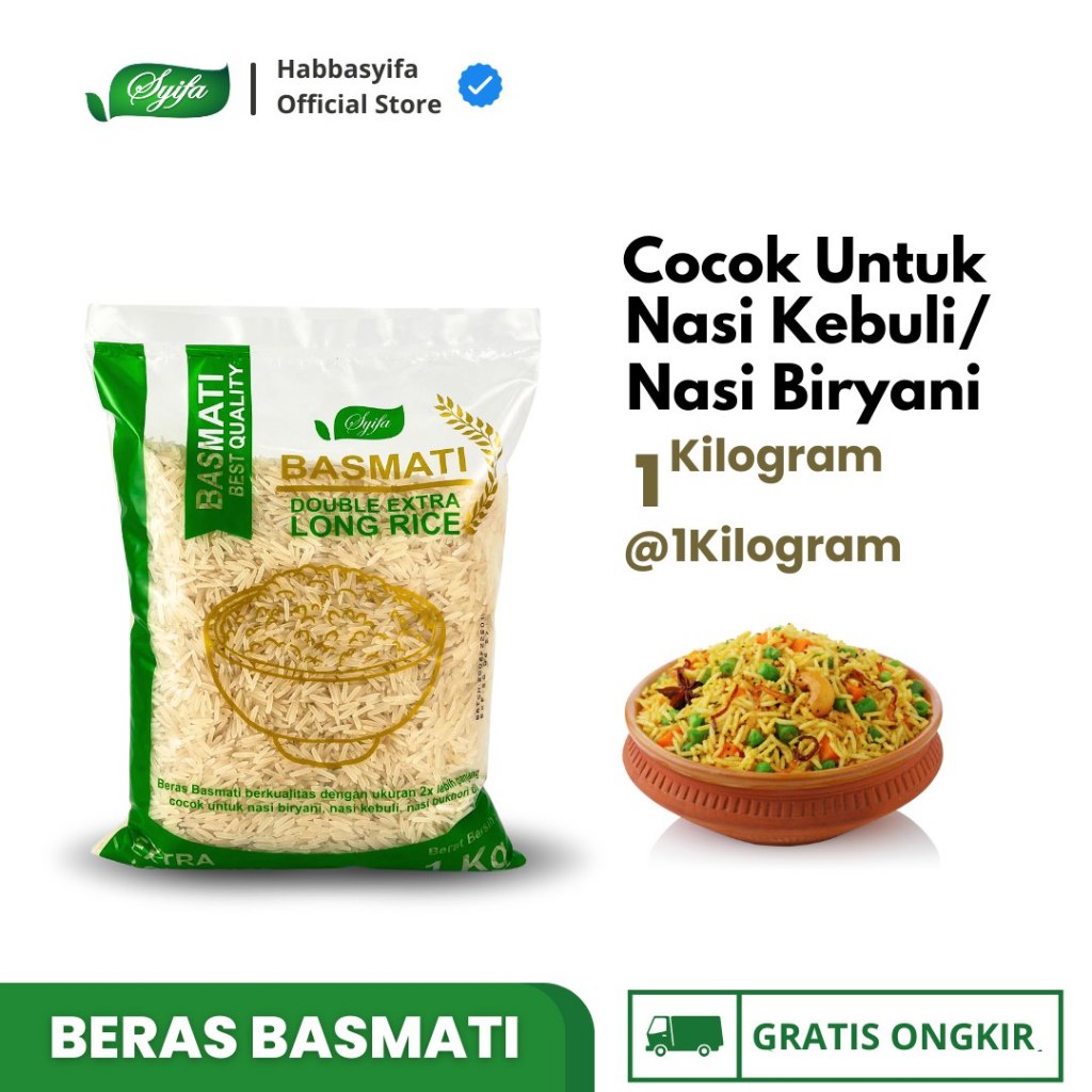 Jual Beras Basmati Biryani Perfect Rice Asli Ektra Long Premium Beras ...
