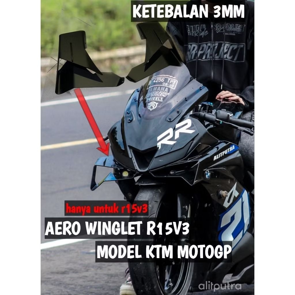 Jual Aero Winglet R15v3 model KTM MOTOGP | Shopee Indonesia