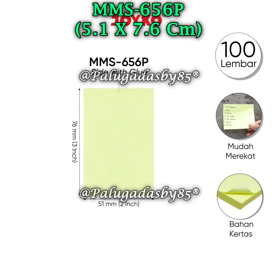 Jual (1 Set) GROSIR Memo Stick JOYKO MMS-656P 51 x 76 / Sticky Note ...